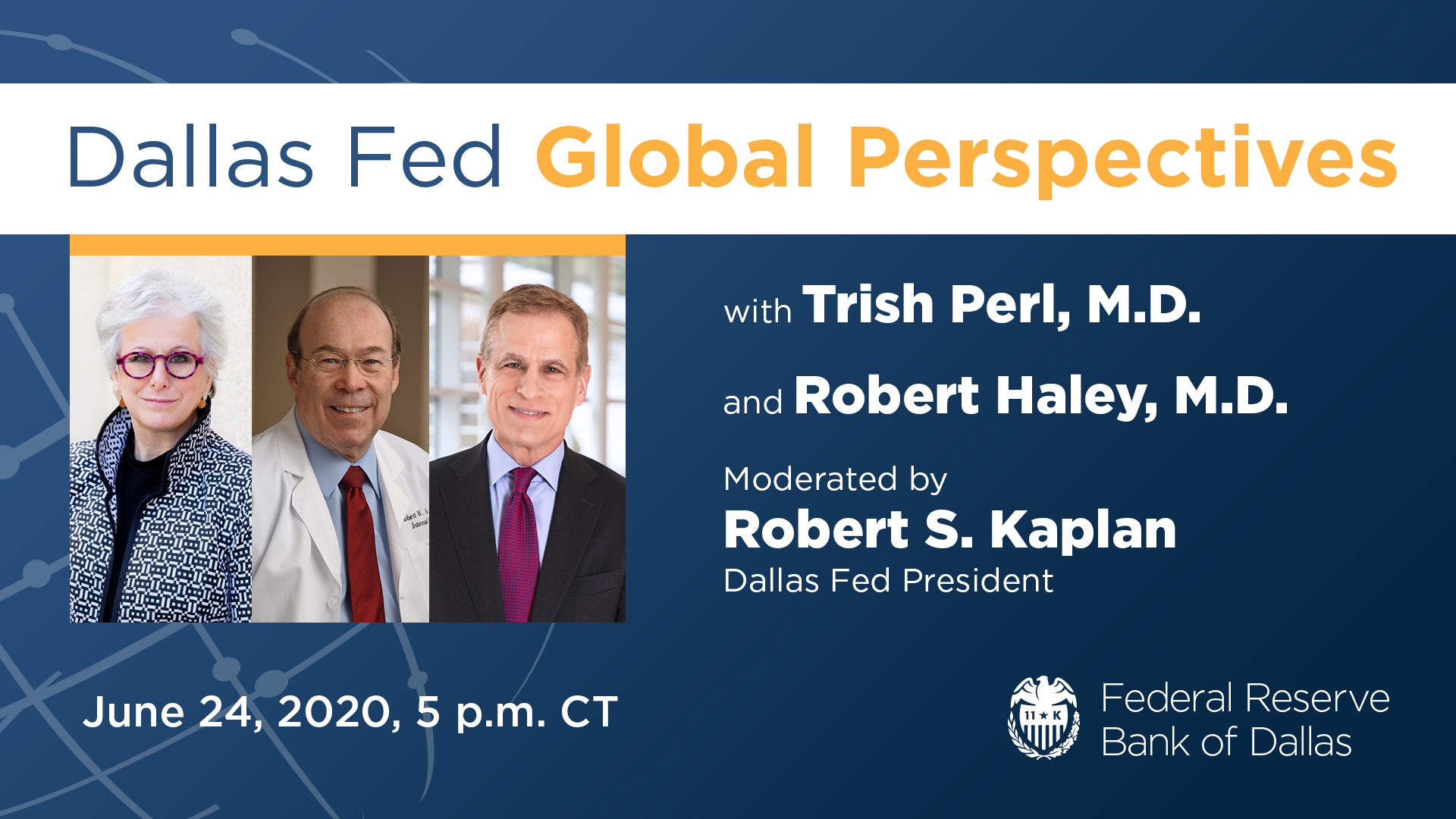 Global Perspectives with Dr. Robert Haley and Dr. Trish Perl ...